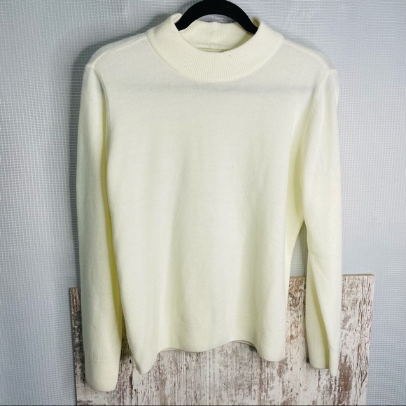 Appleseed's | Sweaters | Appleseeds Mock Turtleneck Sweater Cream Size ...